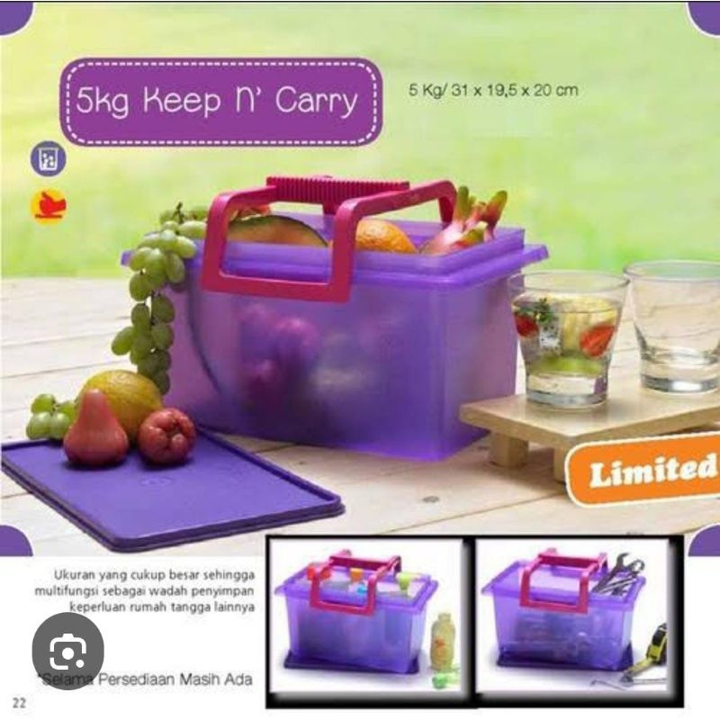 Jual keep na carry 5kg Tupperware | Shopee Indonesia