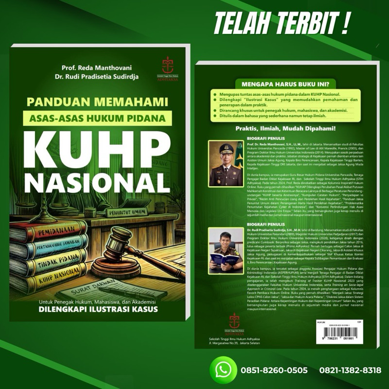 Jual Asas Asas Hukum Pidana KUHP Nasional | Shopee Indonesia