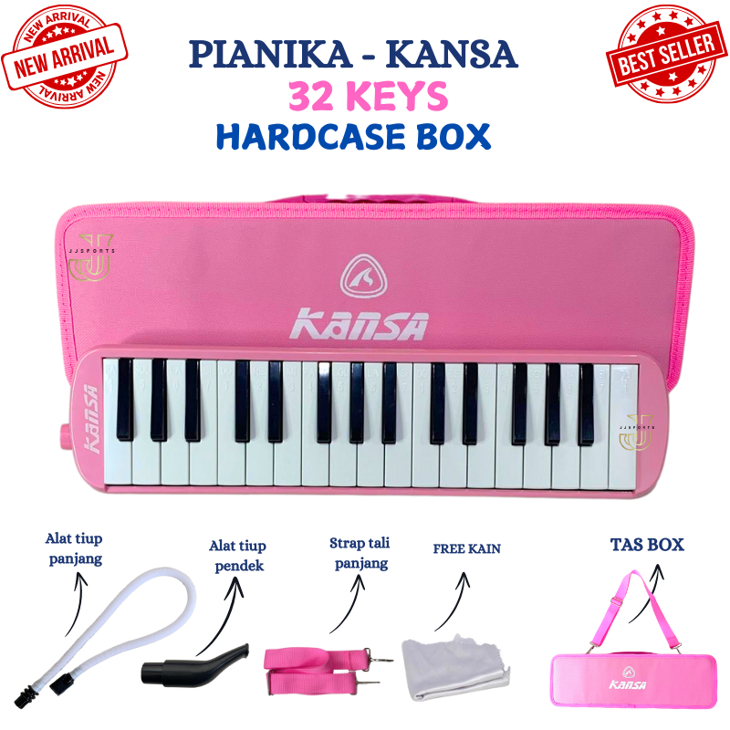 Jual KANSA ALAT MUSIK TIUP PIANIKA BOX 32 TUTS 32 KEYS SET KEYBOARD ...