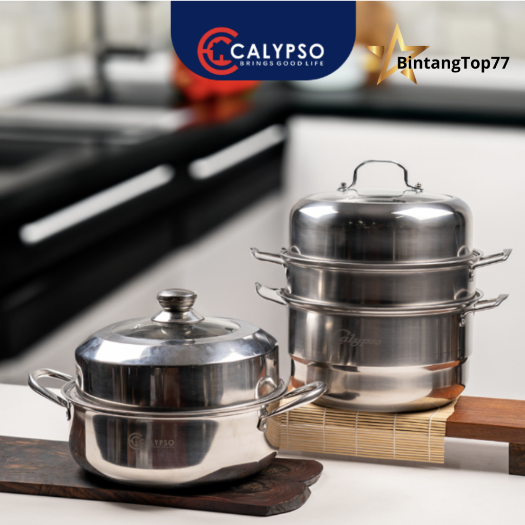 Jual Calypso Steamer Pot 30 Cm Stainless / Panci Kukus Susun 3 Set ...