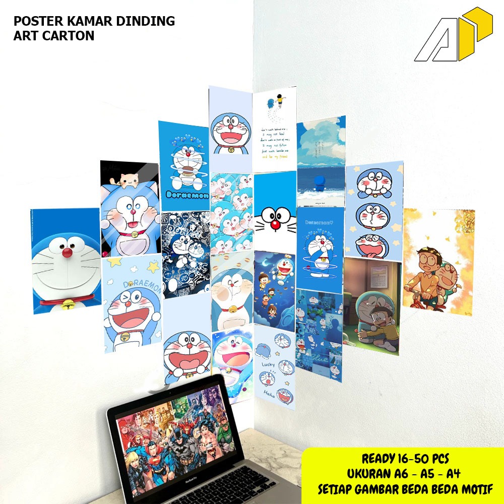 Jual Poster Dinding Kamar Gambar Doraemon / Poster doraemon / Poster ...