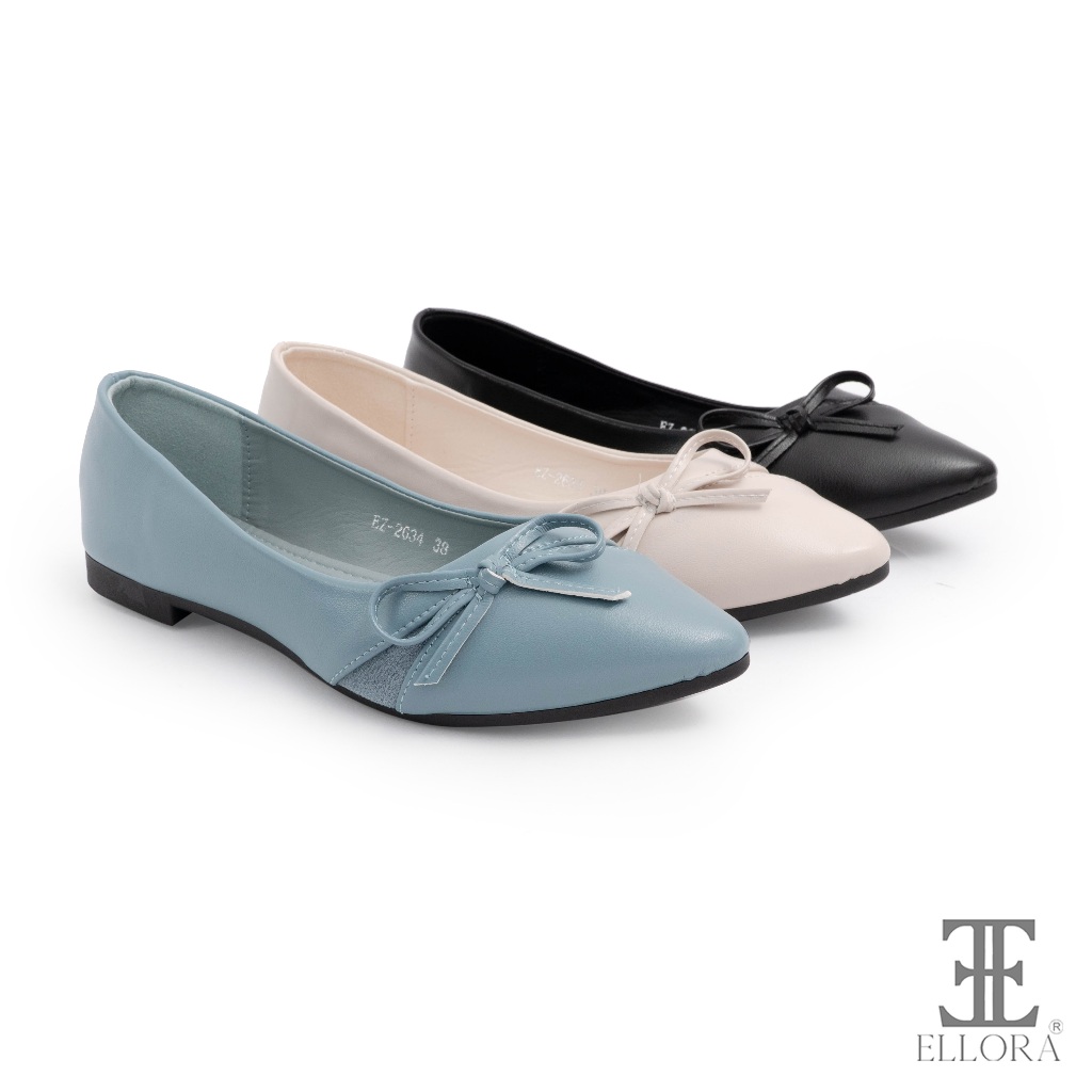Jual ELLORA EZ-2634 Sepatu Flatshoes Wanita Sepatu Kerja Import ...