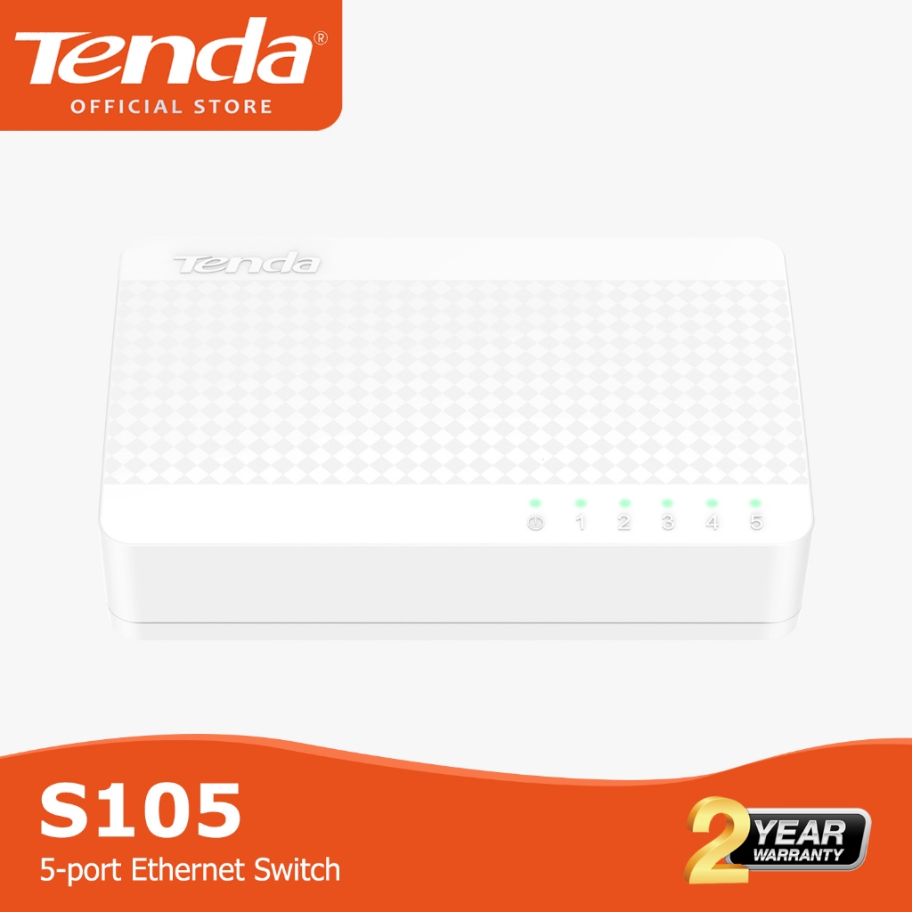 Jual Tenda S105 5-port Ethernet Switch Plug & Play | Shopee Indonesia