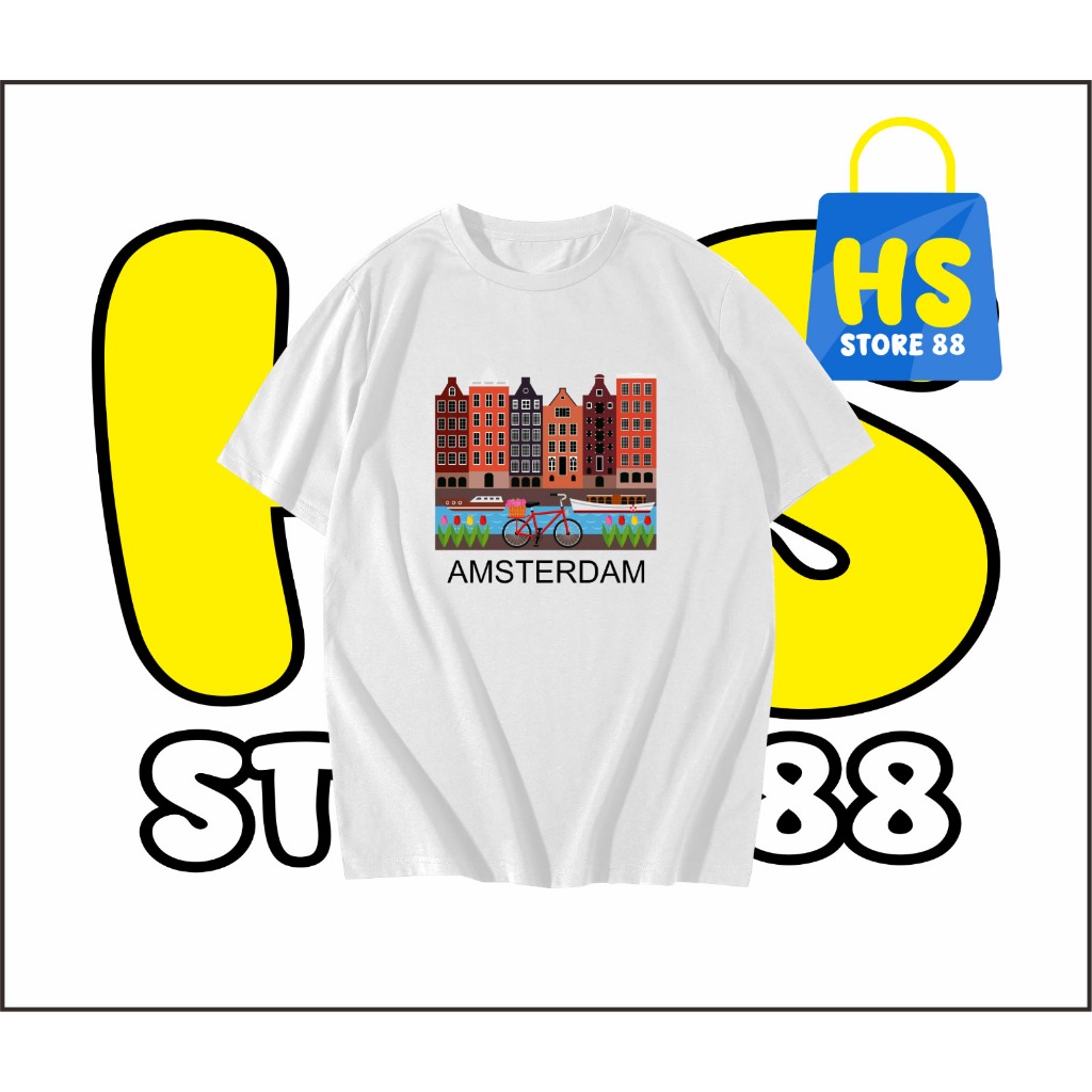 Jual baju oleh-oleh amsterdam BELANDA - kaos souvenir amsterdam BELANDA ...