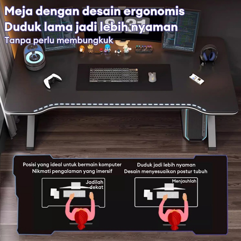 Jual Meja Komputer Meja Gaming Minimalis Modern Meja Laptop Meja ...