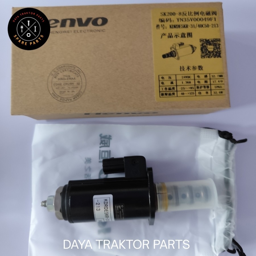 Jual SOLENOID VALVE ARM MAIN PUMP POMPA SK200-8 YN35V00049F1 HIGH ...