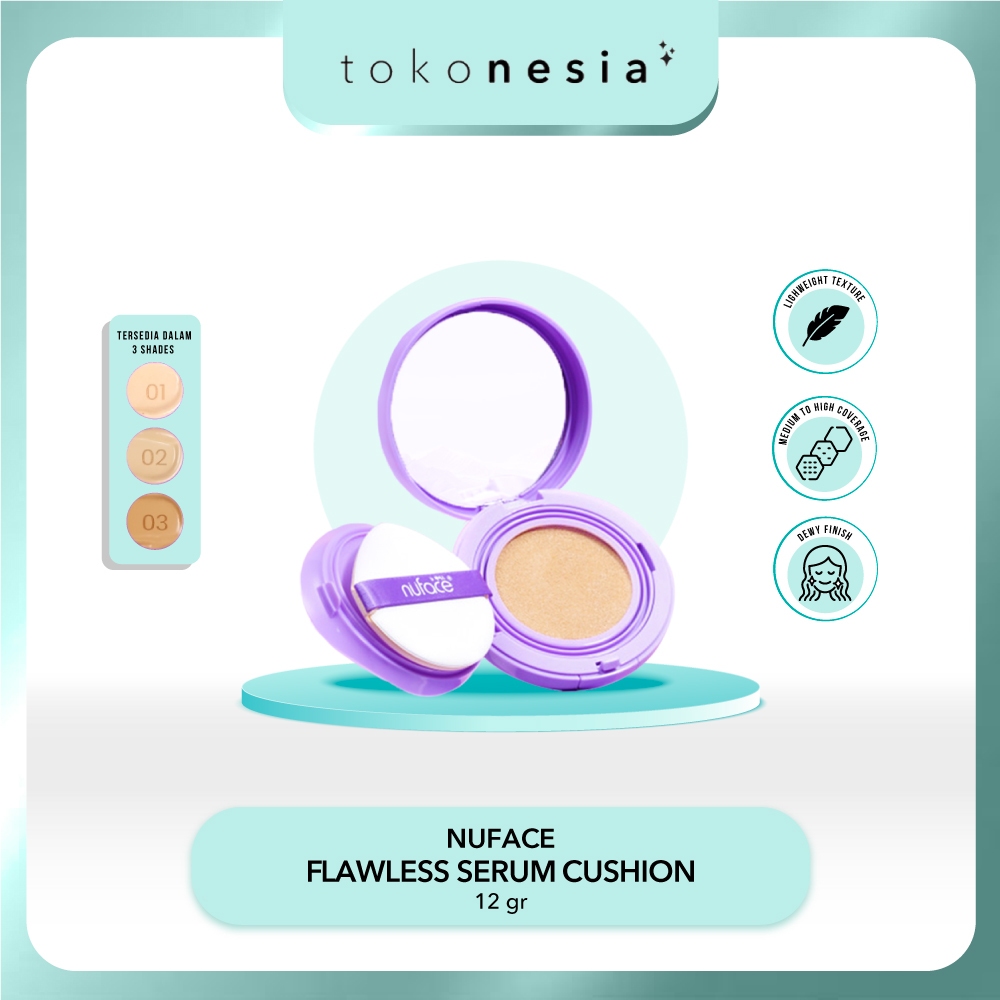 Jual Nuface Flawless+ Serum Cushion with SPF 30 PA+++ (Medium to High ...