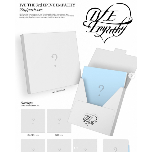 Jual [PO] IVE Album - 3rd Ep [IVE EMPATHY] (Digipack) | Shopee Indonesia
