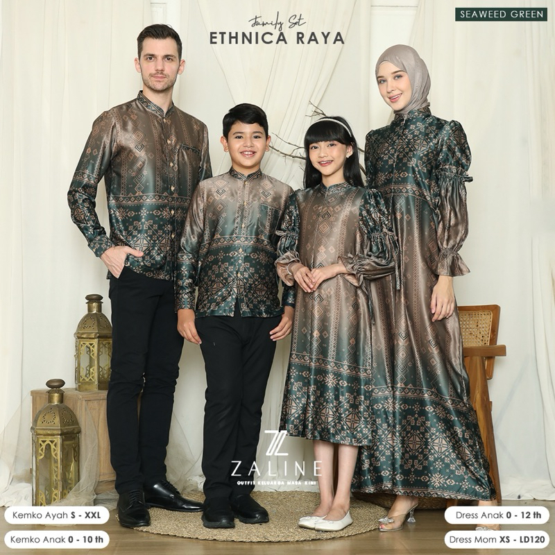 Jual BAJU COUPLE KELUARGA LEBARAN 2026|GAMIS SARIMBIT FAMILY SET ...
