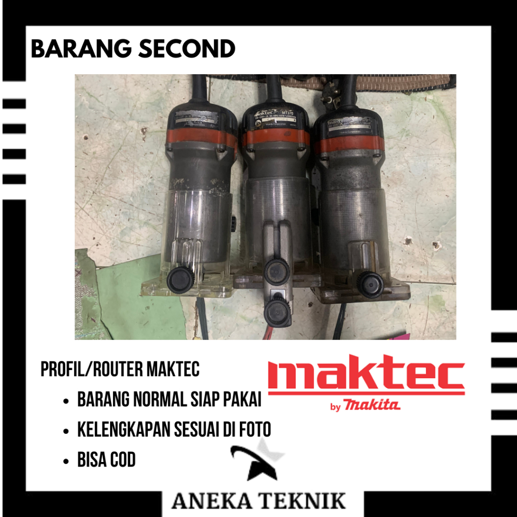 Jual MESIN TRIMMER MT370 MAKTEC/ Mesin Profil Kayu Trimmer Router ...