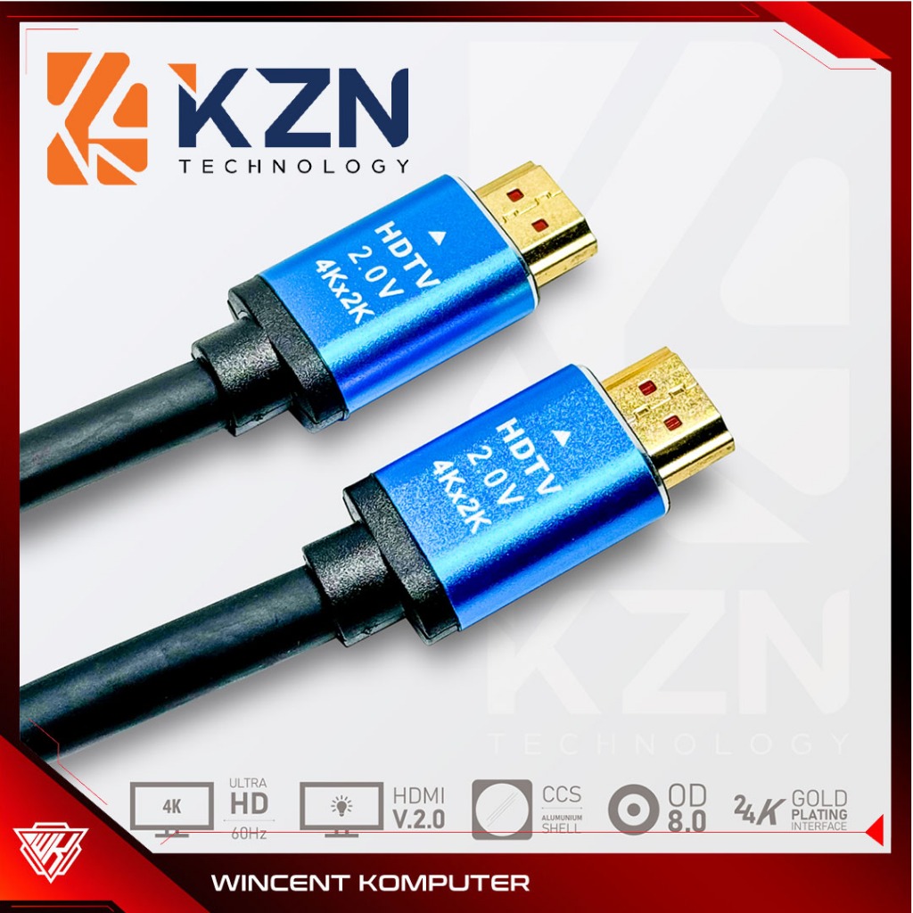 Jual Kabel HDMI 4K 2M, 5M, 10M, 15M, 20M High Quality Kaizen | Shopee ...