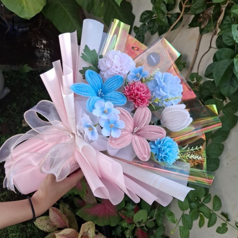 Jual Pipe cleaner bucket / Artificial flower bucket | Shopee Indonesia