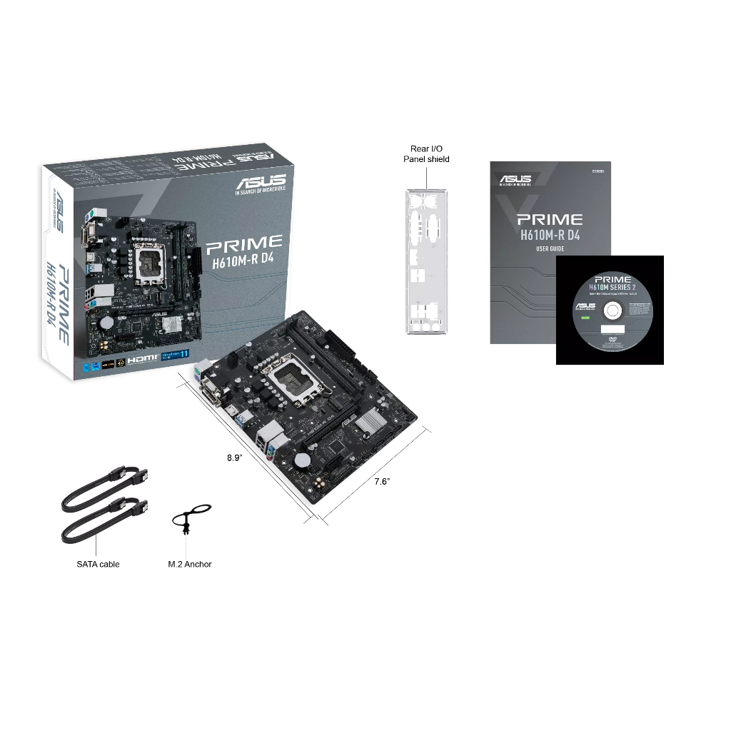 Jual ASUS PRIME H610M-R D4 DDR4 MOTHERBOARD mATX - LGA 1700 INTEL GEN 12 13 -05084 | Shopee ...