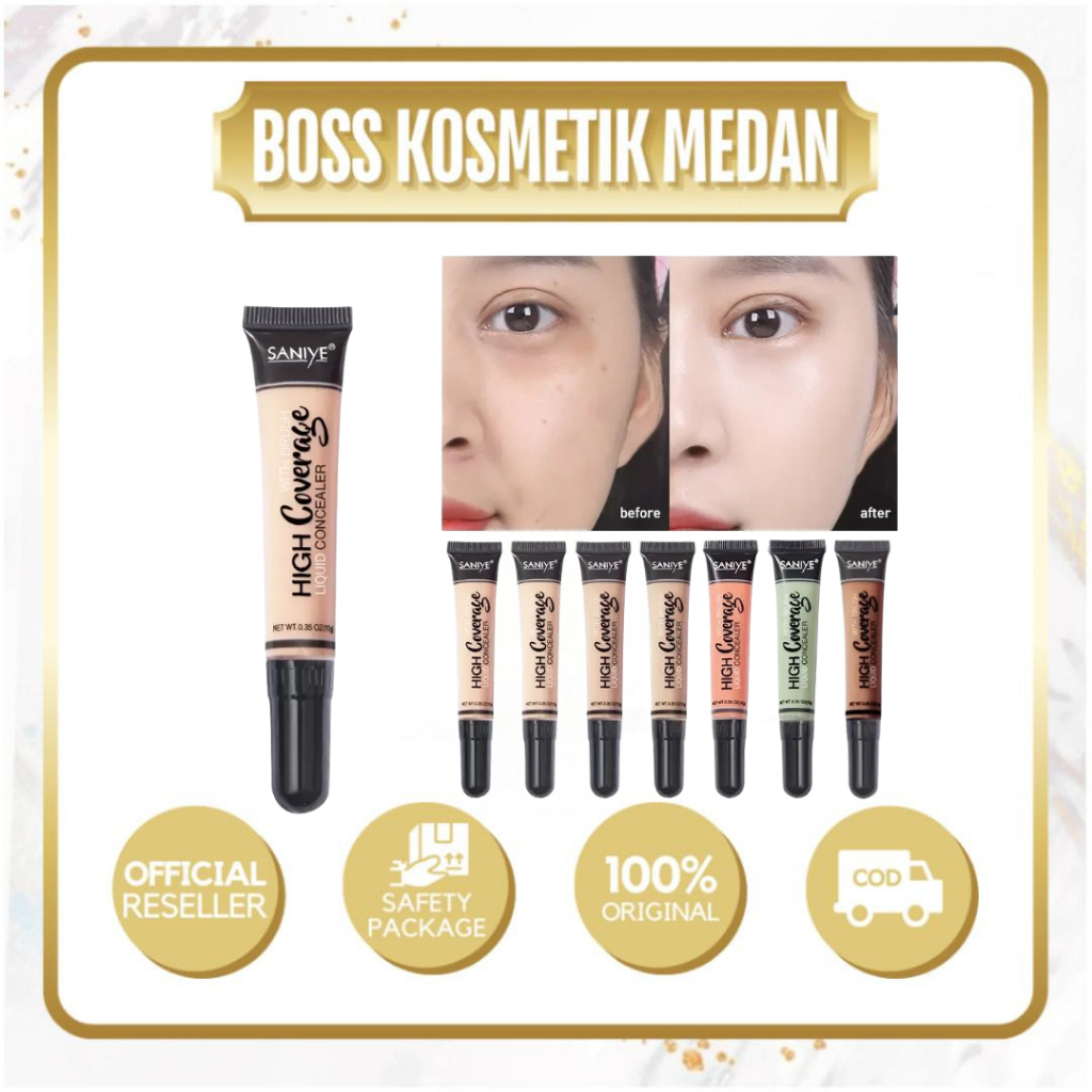 Jual SANIYE Concealer Waterproof Wajah Full Coverage Color Corrector ...