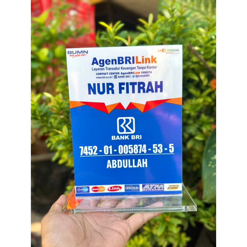 Jual AKRILIK MEJA BISA CUSTOM / RUBAH REKENING UKURAN 15x20 BAHAN TEBAL ...