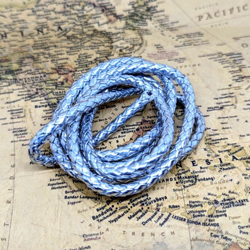 Jual Tali Kepang Silver 5mm - Tali Mayoret - Tali Pangkat drumband ...