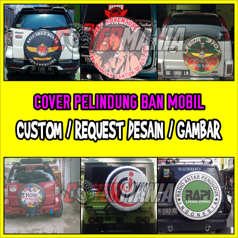 Jual Custom Request Penutup/cover Roda/Ban Cadangan Jeep Feroza Taft ...