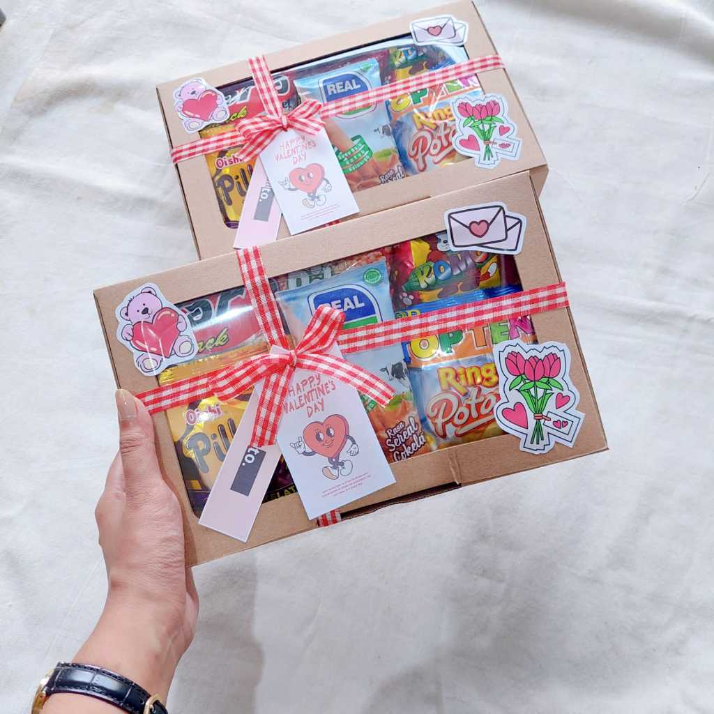Jual Paket Snack Kado Valentine Ulang Tahun Anak Snack Box Souvenir ...