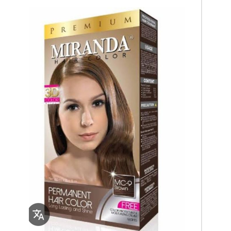 Jual MIRANDA PERMANENT HAIR COLOR | Shopee Indonesia