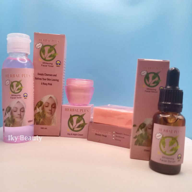 Jual paket lengkap HERBAL PLUS ( Krim , Serum , Toner , Sabun ...