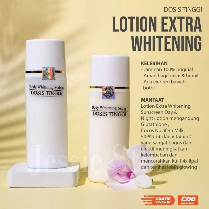 Jual [ORIGINAL] Siang Malam HB Extra Whitening Dosis Tinggi Handbody Lotion/Pemutih BPOM ...