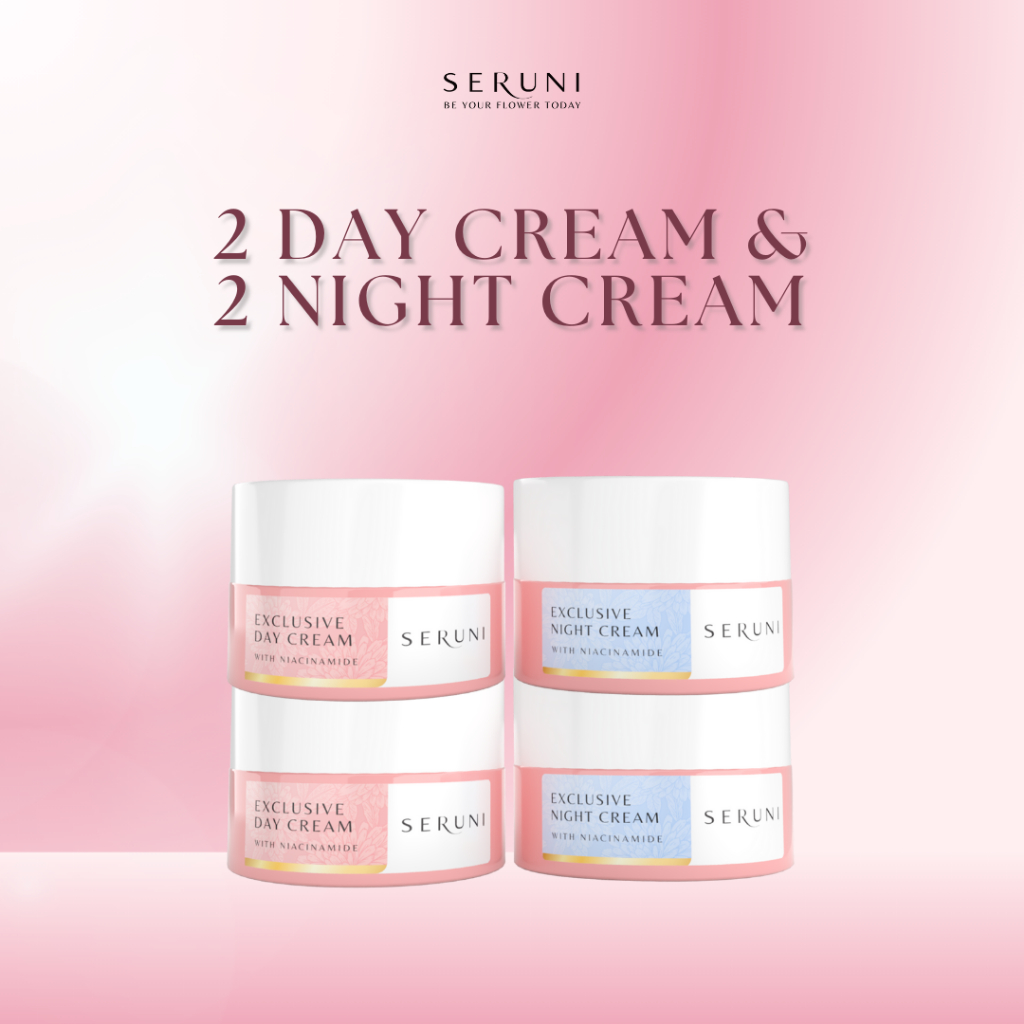 Jual Seruni - Paket 2 Day Cream & 2 Night Cream - Membantu Membersihkan ...