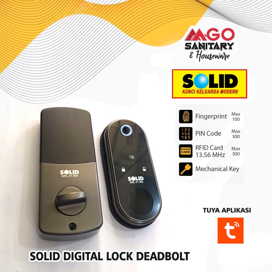 Jual SOLID SMART DIGITAL RIM LOCK SRL 01/KUNCI TAMBAHAN DIGITAL/KUNCI ...