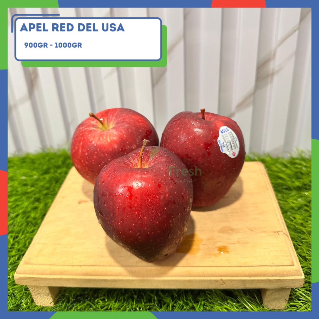Jual Apel USA Red Del (900gr - 1kg isi 7-8pcs) | Shopee Indonesia