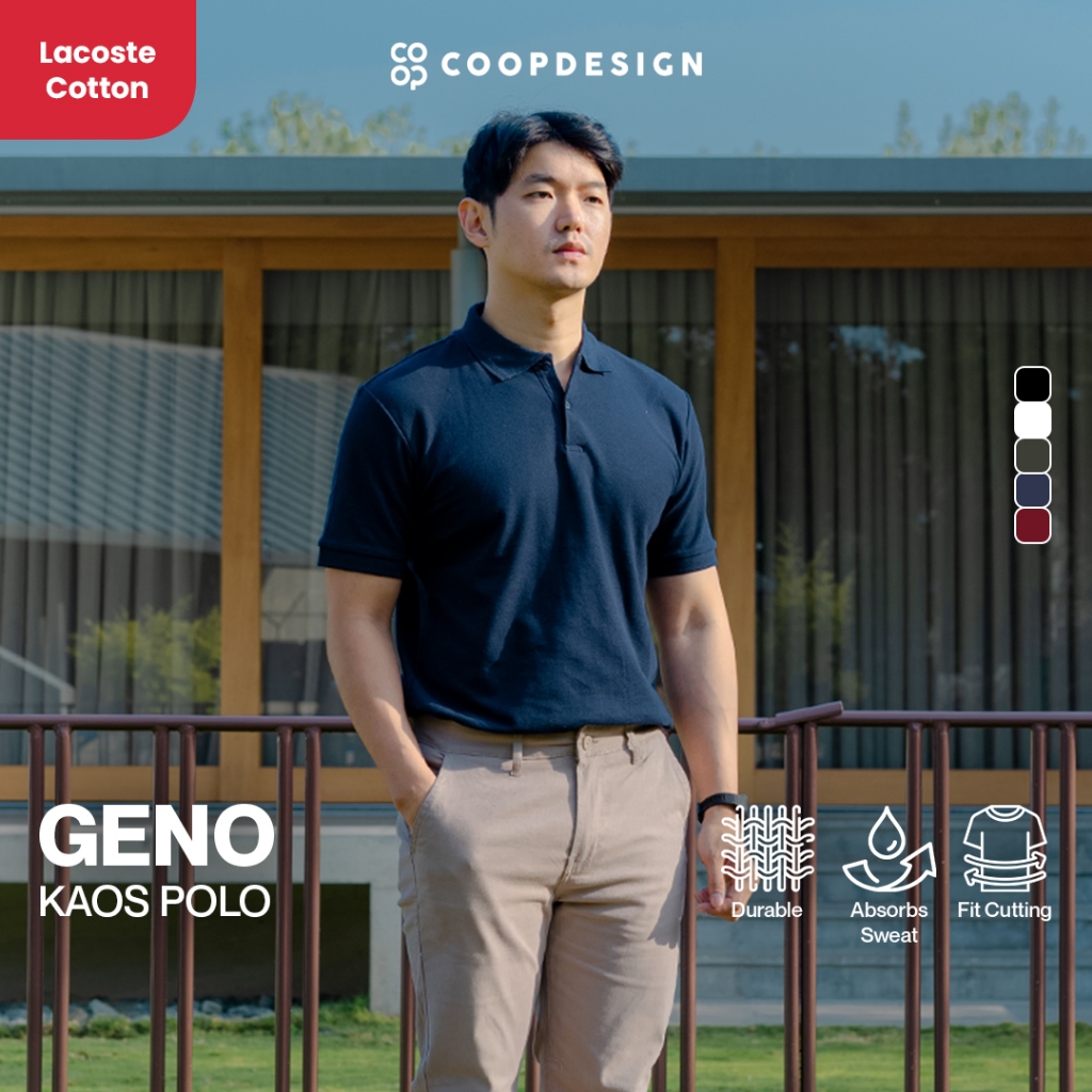 Jual [BEST SELLER] Coop Design - Geno Kaos Polo Kerah Wangki Shirt ...