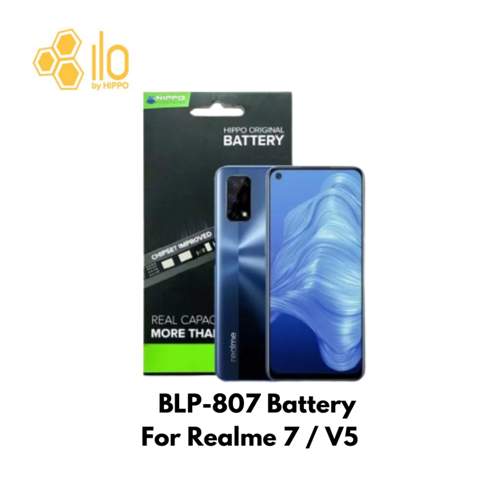 Jual Hippo Baterai Battery Realme 7 / V5 BLP807 5000Mah Battery Batere Batrai Batre Original ...
