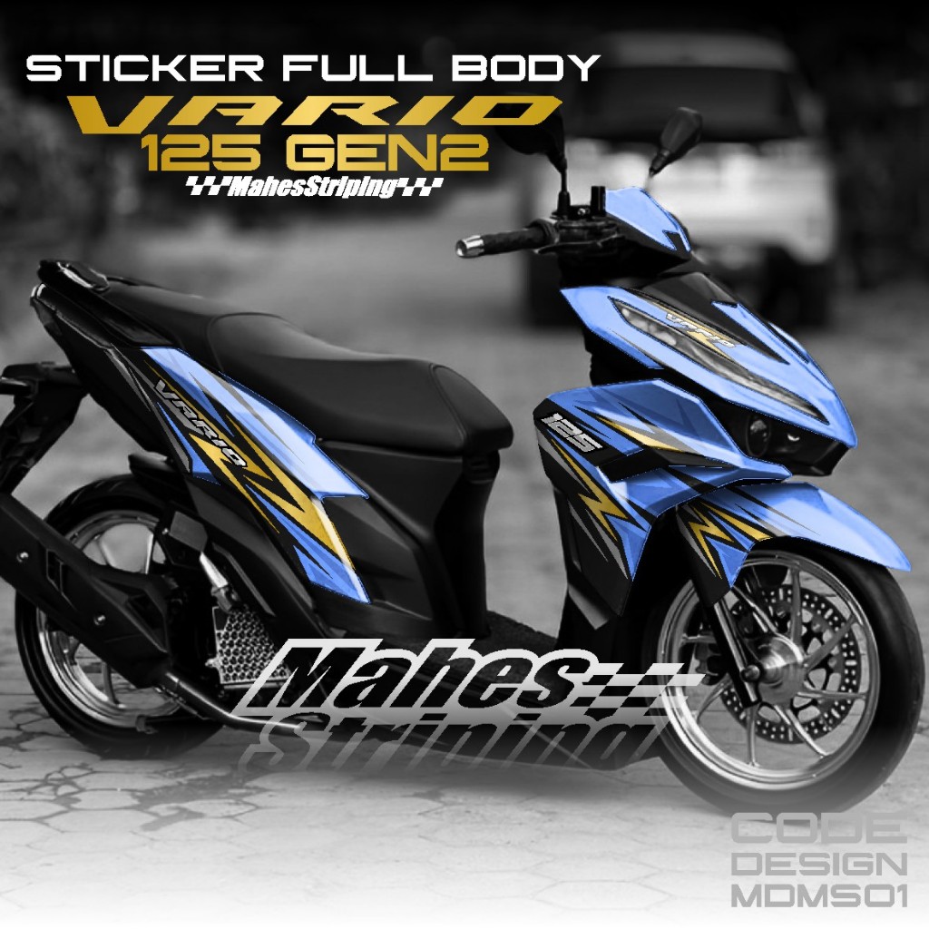 Jual Mahes Striping - Decal Sticker Vario 125 New Gen 2 2023 Full Body Grafis Terbaru MDMS01 ...