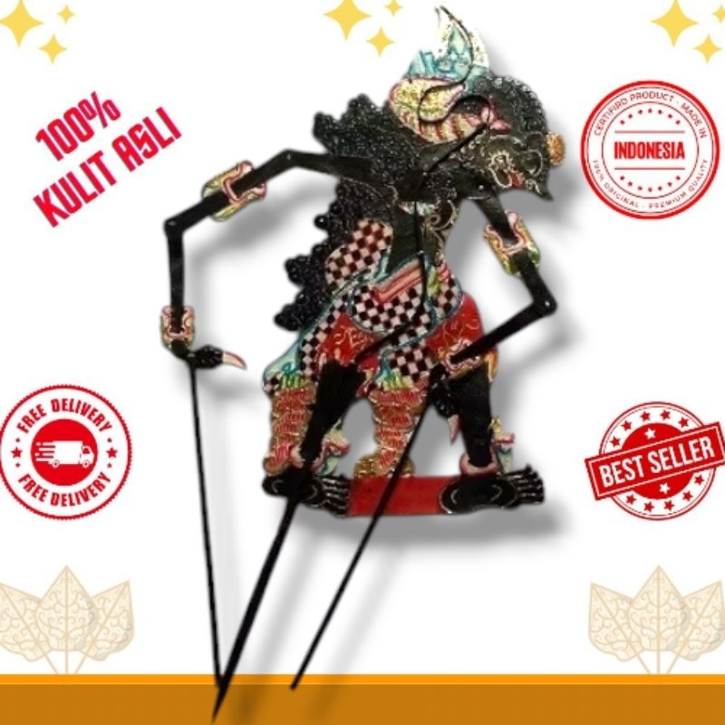 Jual Wayang Purwa Wayang 100% Kulit Asli Jagal Abilawa, Brontoseno dan ...
