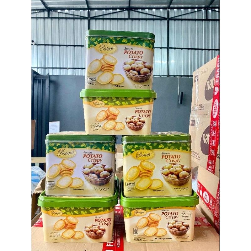 Jual POTATO CRISPY 1 DUS [ISI 6 PCS] POTATO CRISPY KEMASAN KALENG JAJAN ...