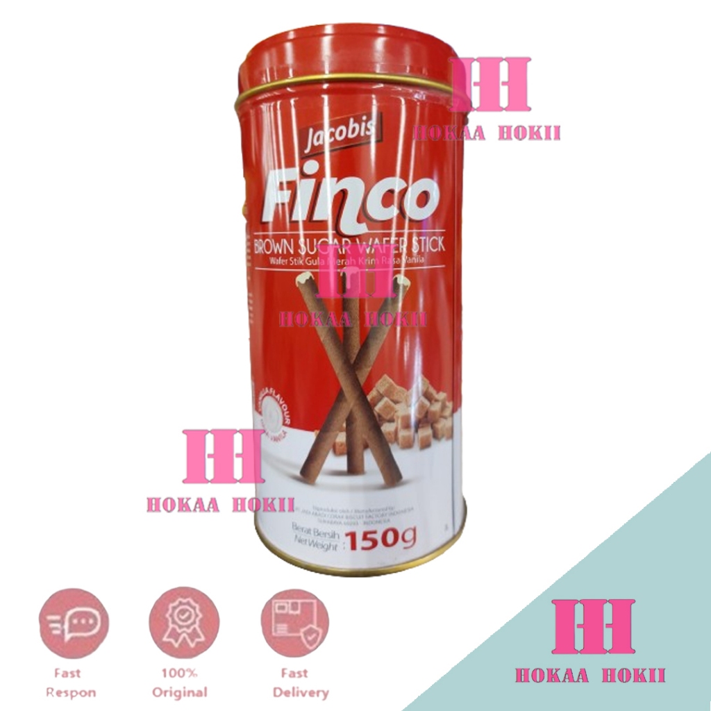 Jual Jacobis Finco Wafer Roll Stick Brown Sugar 150gr | Shopee Indonesia