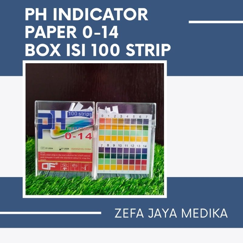 Jual PH PAPER / KERTAS PH / PH INDICATOR 0-14 BOX ISI 100 STRIP ...