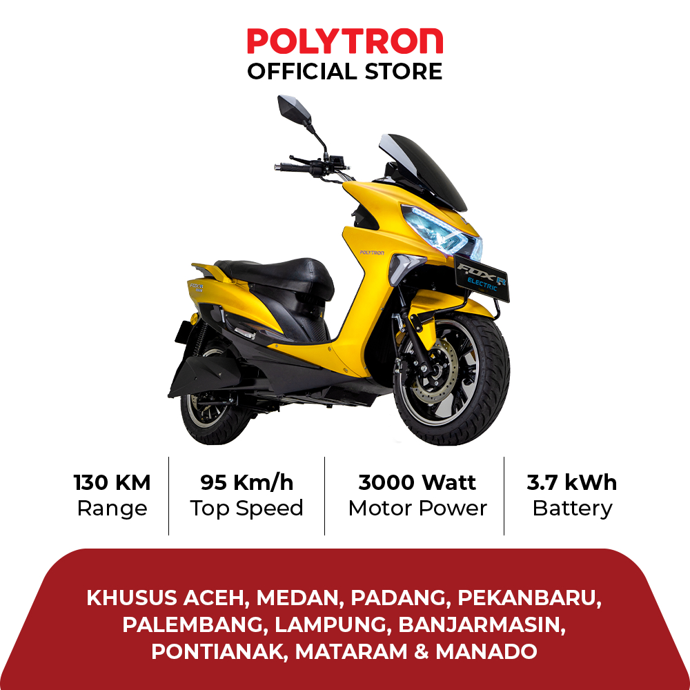 Jual POLYTRON Fox R Electric Sepeda Motor Listrik - OTR Aceh, Medan ...