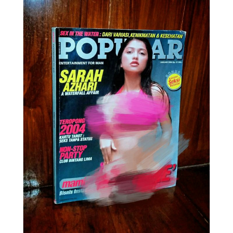 Jual Majalah Popular Cover & Isi Sarah Azhari | Shopee Indonesia