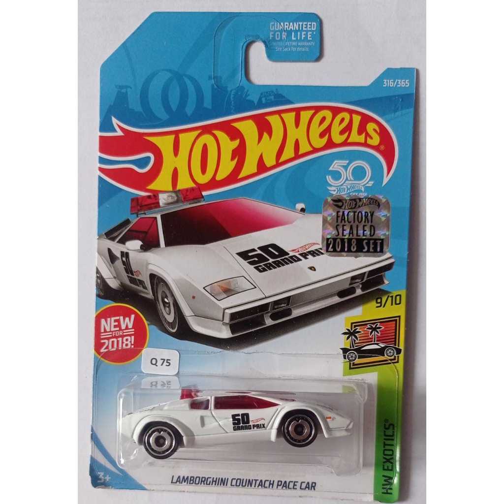 Jual Hot Wheels - Lamborghini Countach Pace Car White HW Exotics 50 ...