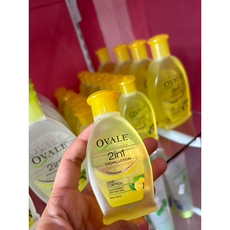 Jual OVALE 2in1 Facial Lotion Deep Control lemon Extract | Shopee Indonesia