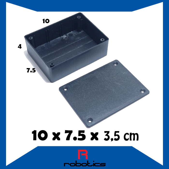 Jual Box Project X3 Hitam Plastik 100x75x35 mm 10x7.5x3.5 cm [Termasuk ...
