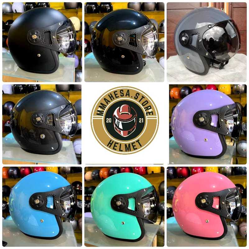 Jual Helm bogo Hijab Full Leher Untuk Pria Dan Wanita Dewasa SNI Helmet ...