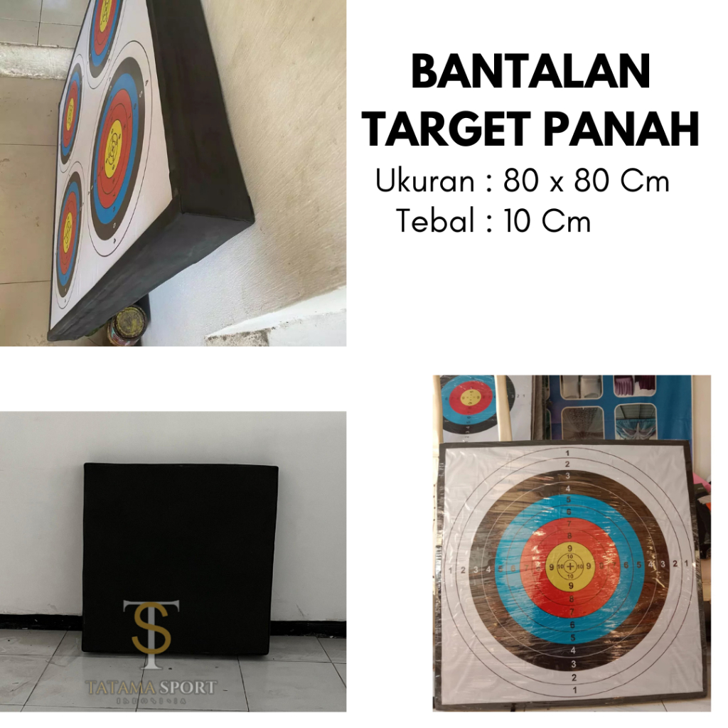 Jual Bantalan Panah ukuran 80 x 80 cm Tebal 10cm Target Sasaran Panahan ...