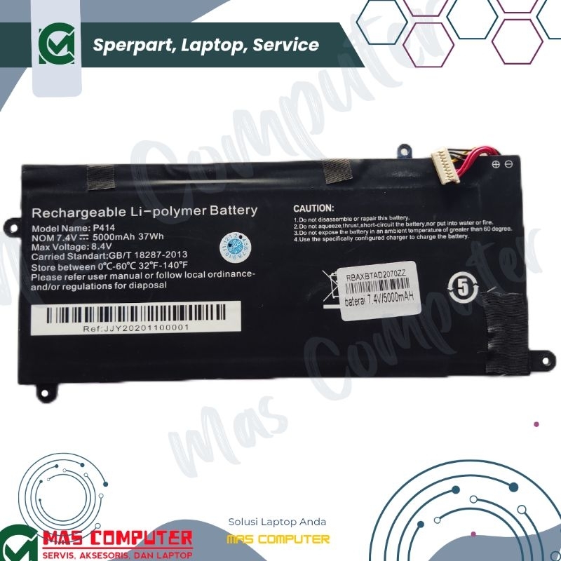 Jual BATTERY AXIOO MYBOOK PRO P414 5000 MAH | Shopee Indonesia