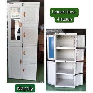 Jual Lemari Napolly MCAB 46 Cermin Kabinet / Lemari Plastik Napolly ...