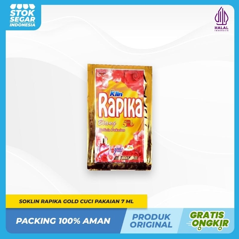 Jual Soklin Rapika Gold Cuci Pakaian 7ml | Shopee Indonesia