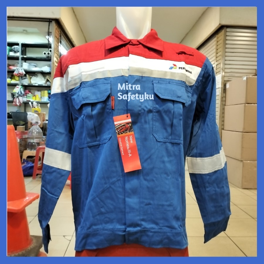 Jual Wearpack Coveroll Two Piece Pertamina New Nomex IIIA Original ...