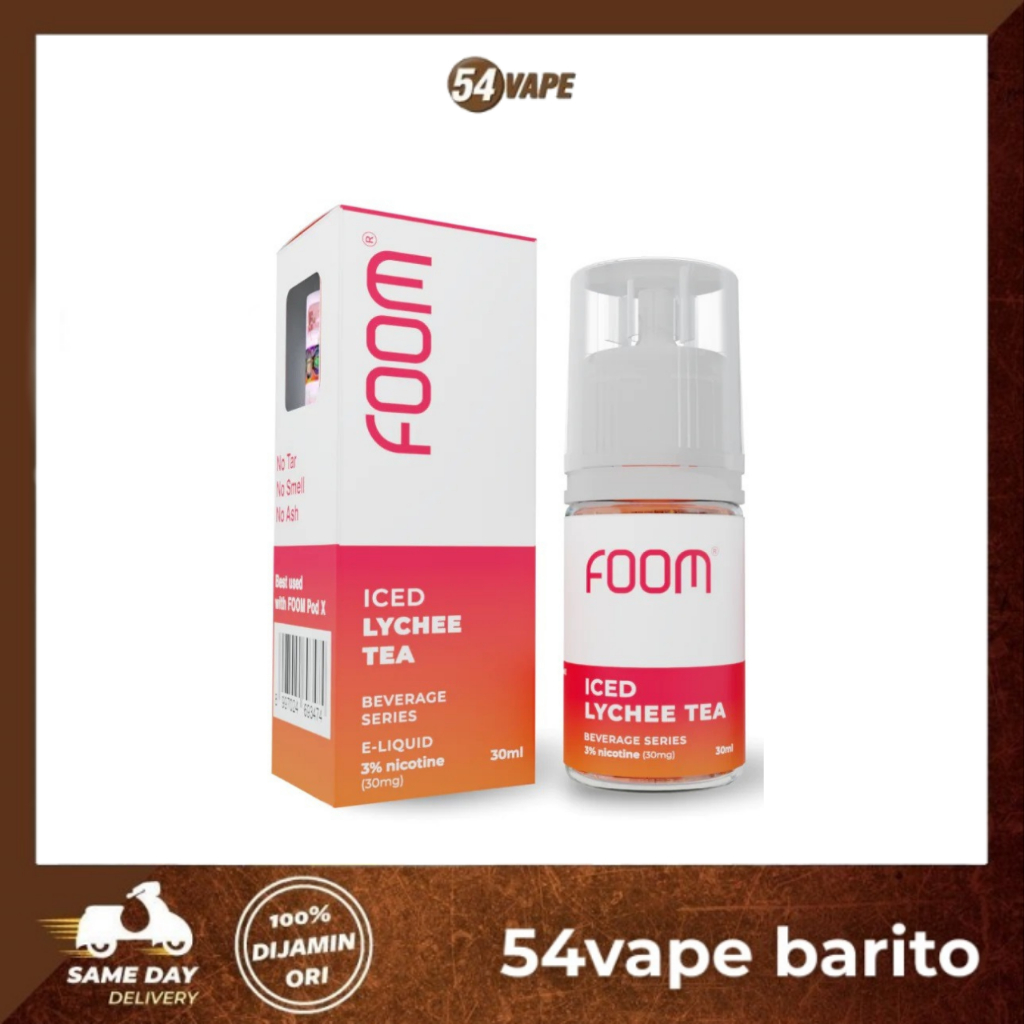 Jual Foom Iced Lychee Tea Salt Nic 30ml 30mg | Shopee Indonesia
