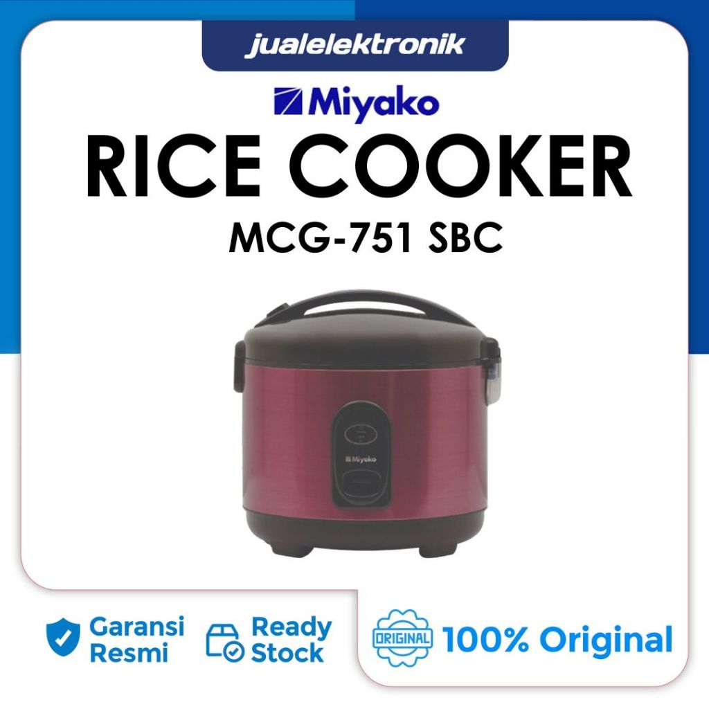 Jual Miyako Magic Com MCG-751 SBC – Rice Cooker 3 Liter 650 Watt 2 in 1 ...