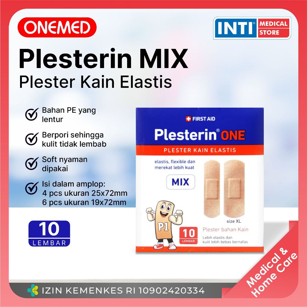 Jual Onemed | Plesterin One Mix Isi 10 Lembar Bahan Premium Kain Halus ...