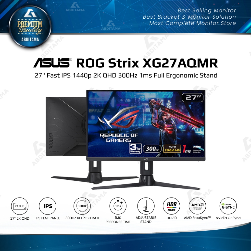 Jual Monitor LED ASUS ROG Strix XG27AQMR 27" Fast IPS 2560x1440 2K QHD ...